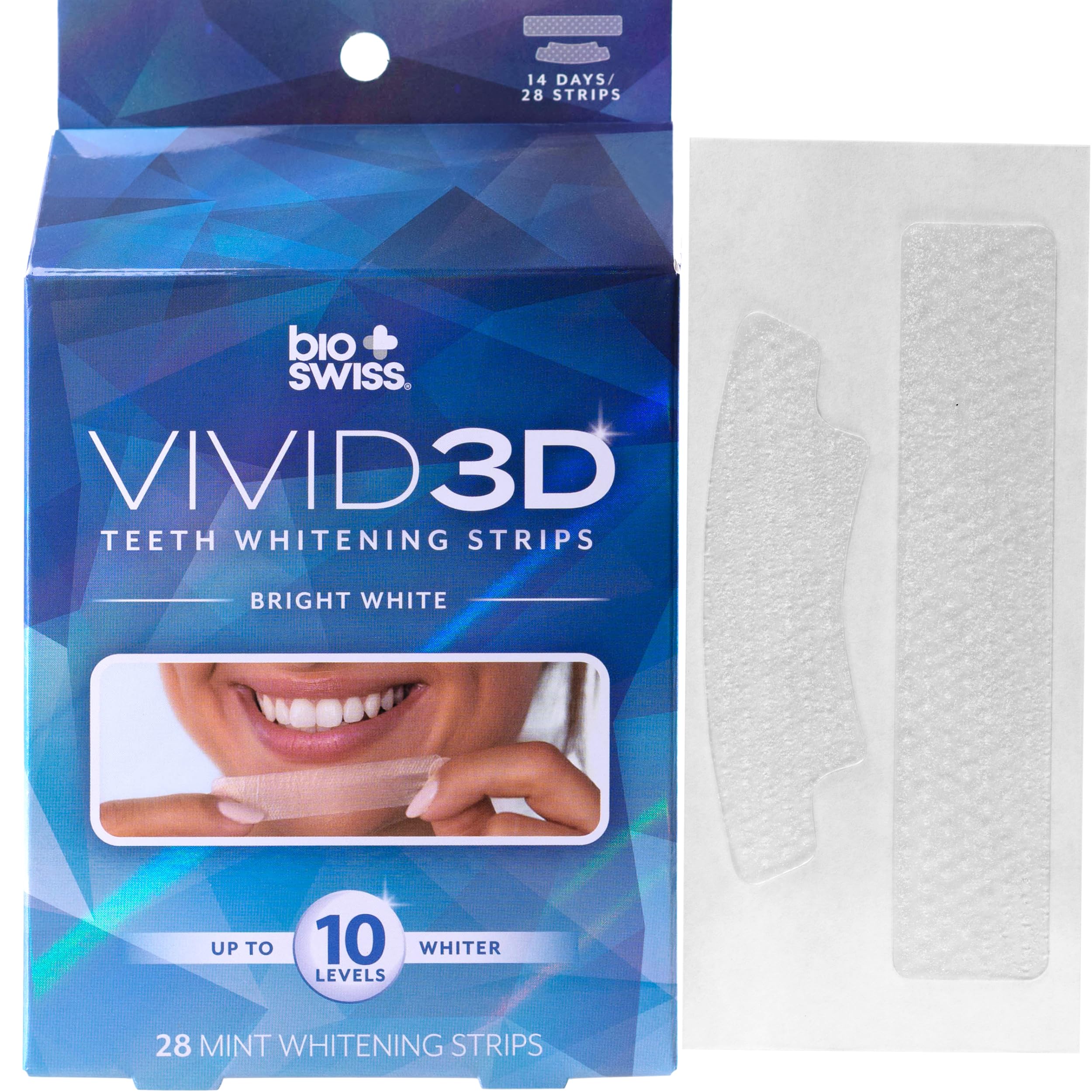 Amazon.com: BioSwiss Teeth Whitening Strips, Optic Bright Ultra White ...