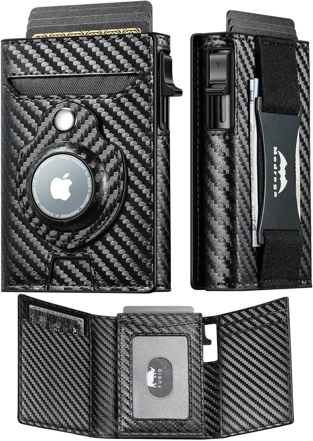 Amazon.com: Smart Airtag Wallet for Men Slim: Pop up Card Wallet with ...