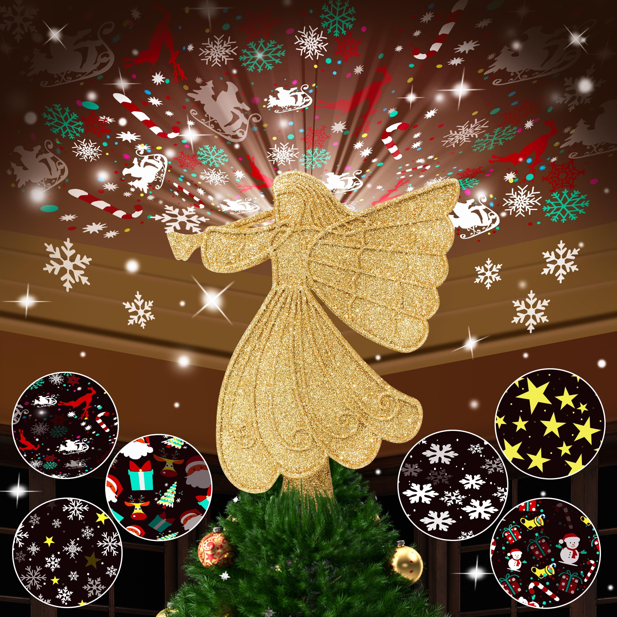 Amazon.com: Willow Tree Starlight Tree Topper, Radiating Warmth, Light ...