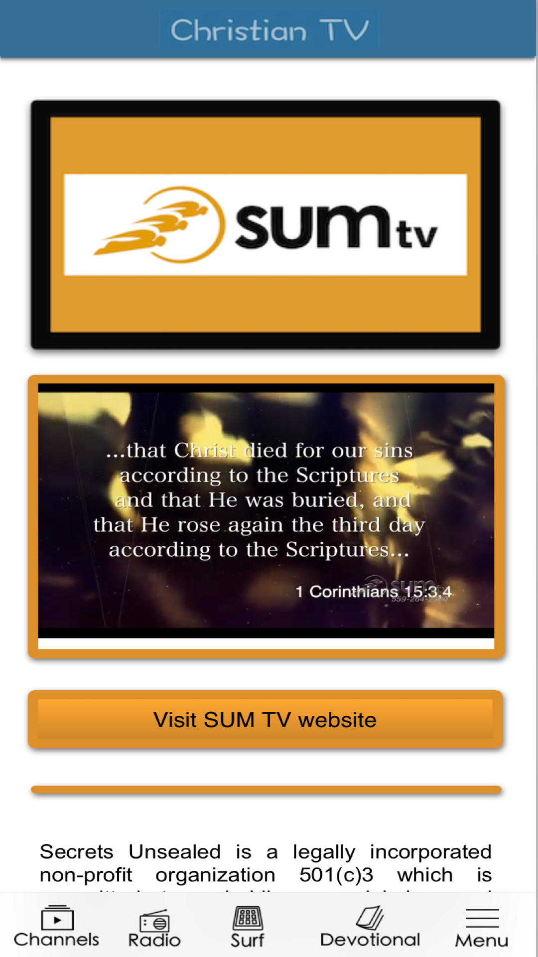 Christian TV - App on Amazon Appstore