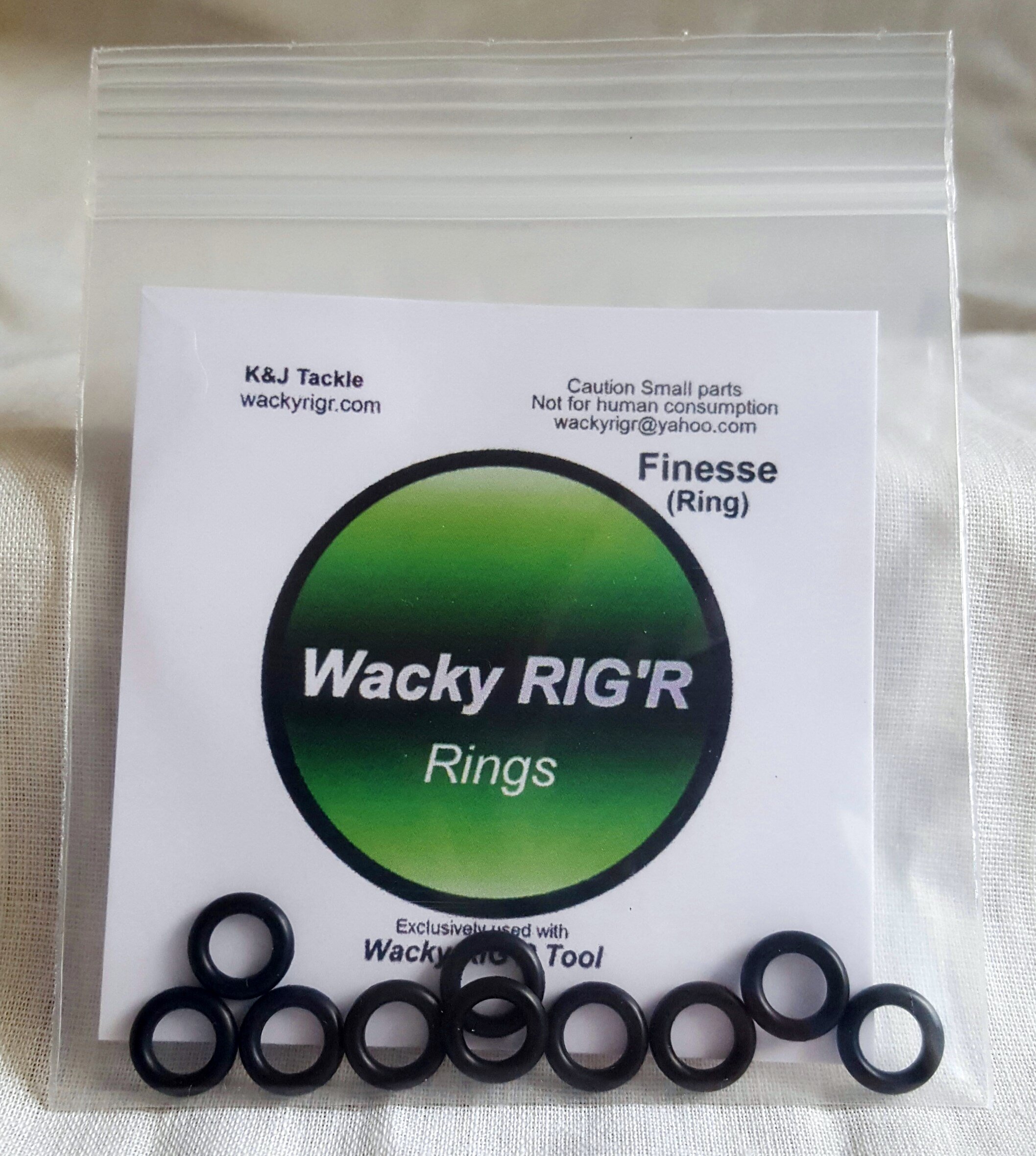 Amazon.com : K&J Tackle Package of 25 Finesse Rings Fishing Equipment ...