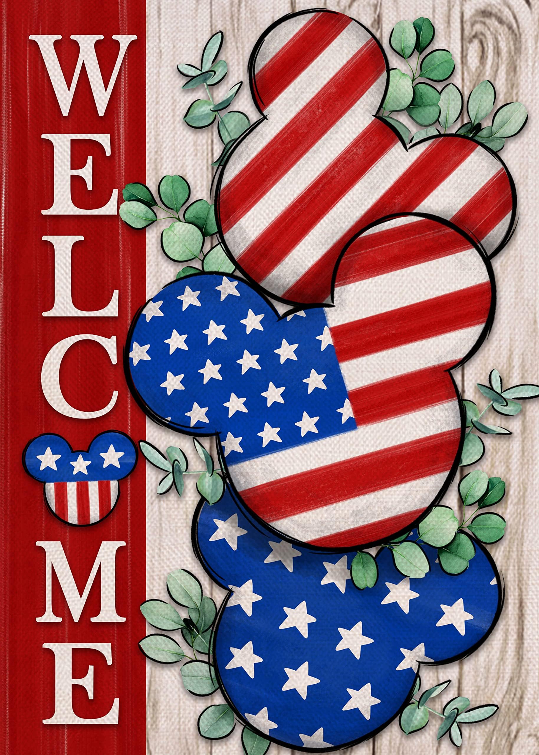 Amazon.com : Flagology.com, Disney, Mickey Mouse, Freedom Mickey ...