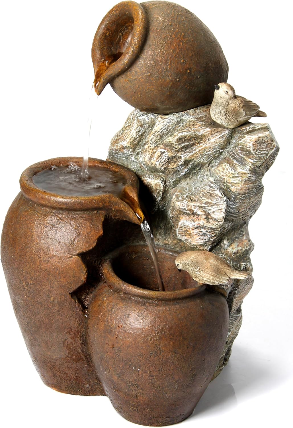 Amazon.com : Beckett Corporation 7228610 Birds with Large Watering Jars ...