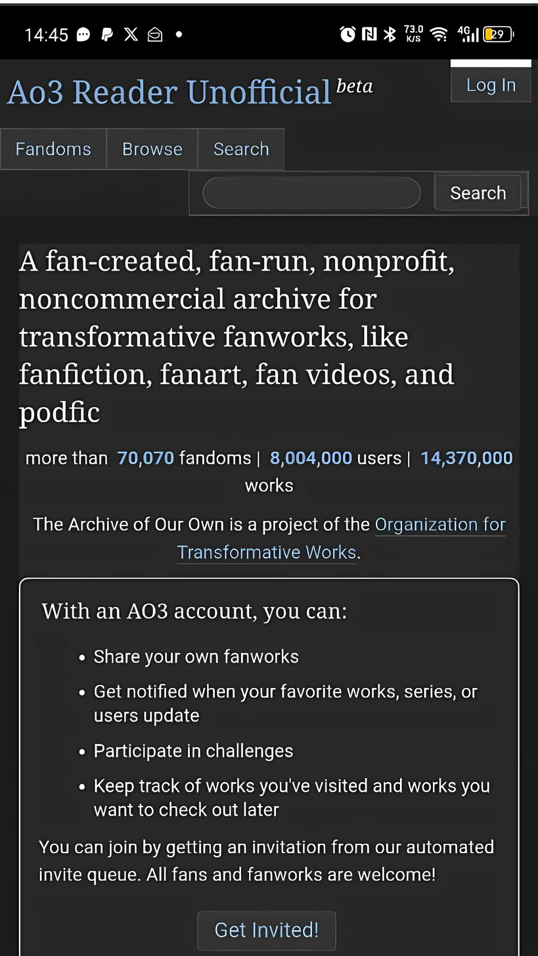 AO3 Reader Unofficial - App on Amazon Appstore