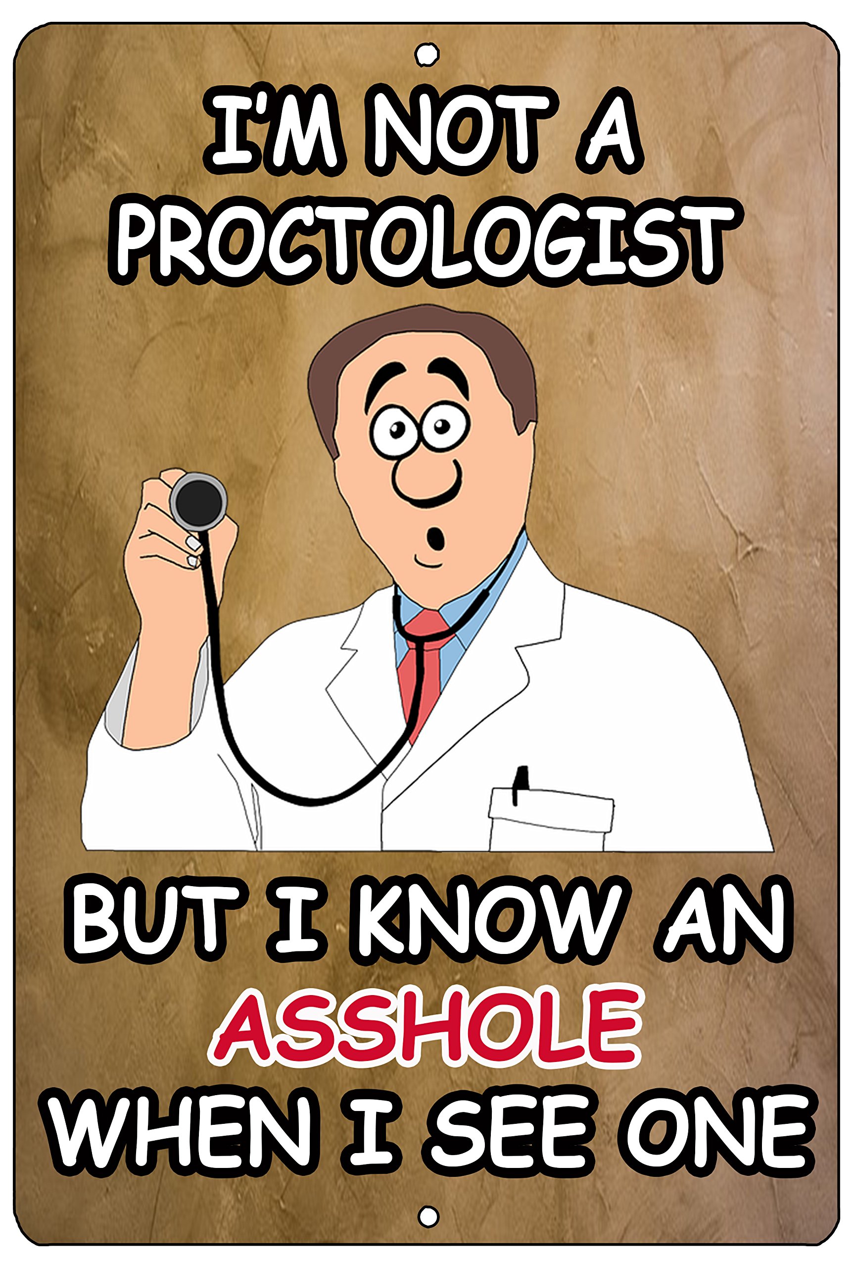 Amazon.com: Rogue River Tactical Funny Not a Proctologist Metal Tin ...