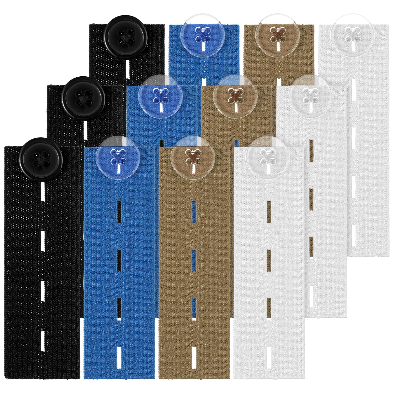 Amazon.com: Tyqour 12pcs Button Extender for Pants, Adjustable Button ...