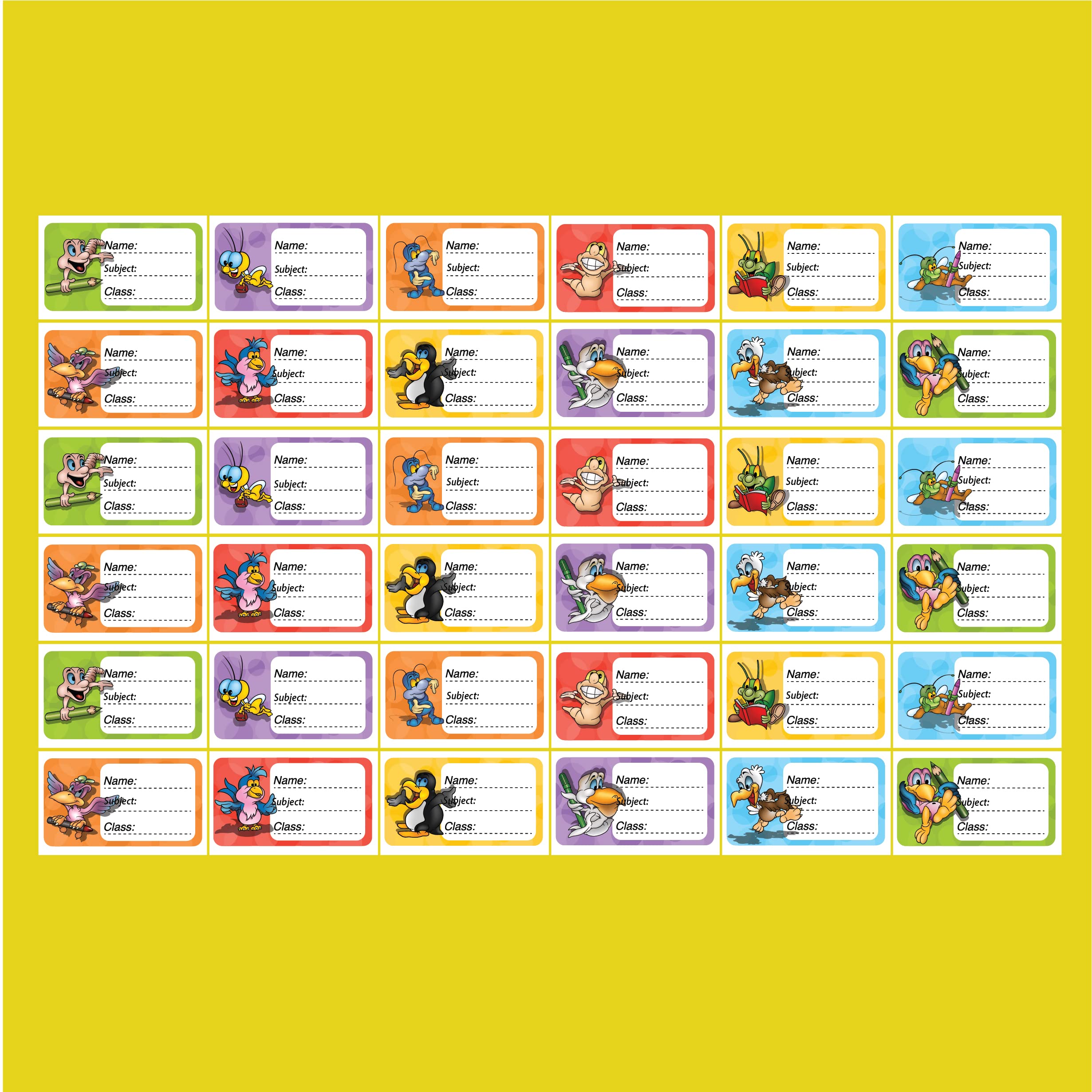 ISEE 360® Name Slip Stickers for Kids School Books Students Notebooks ...