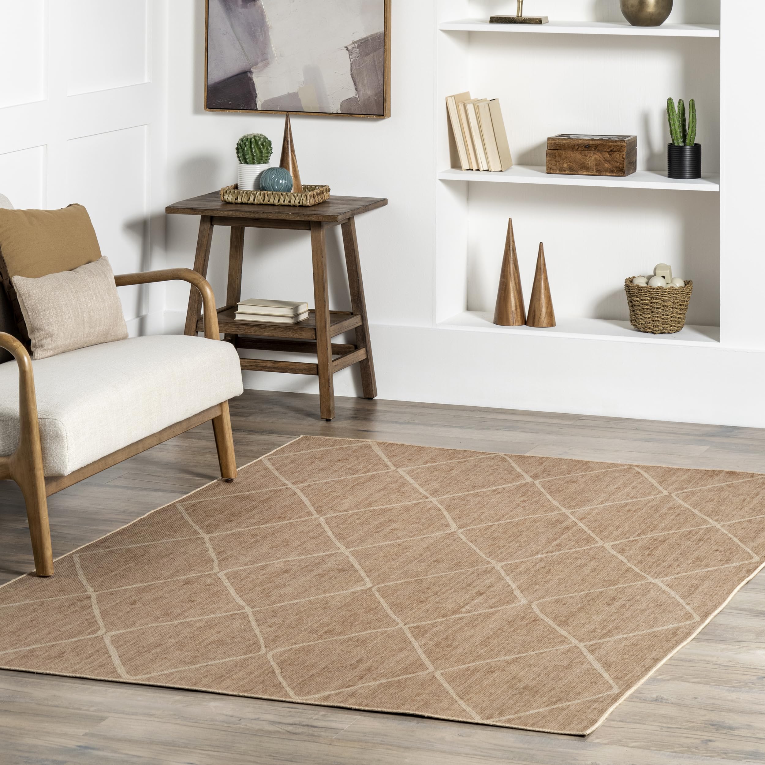 Amazon.com: nuLOOM 4' x 6' Easy-Jute SuperiorWash Area Rug, Machine ...