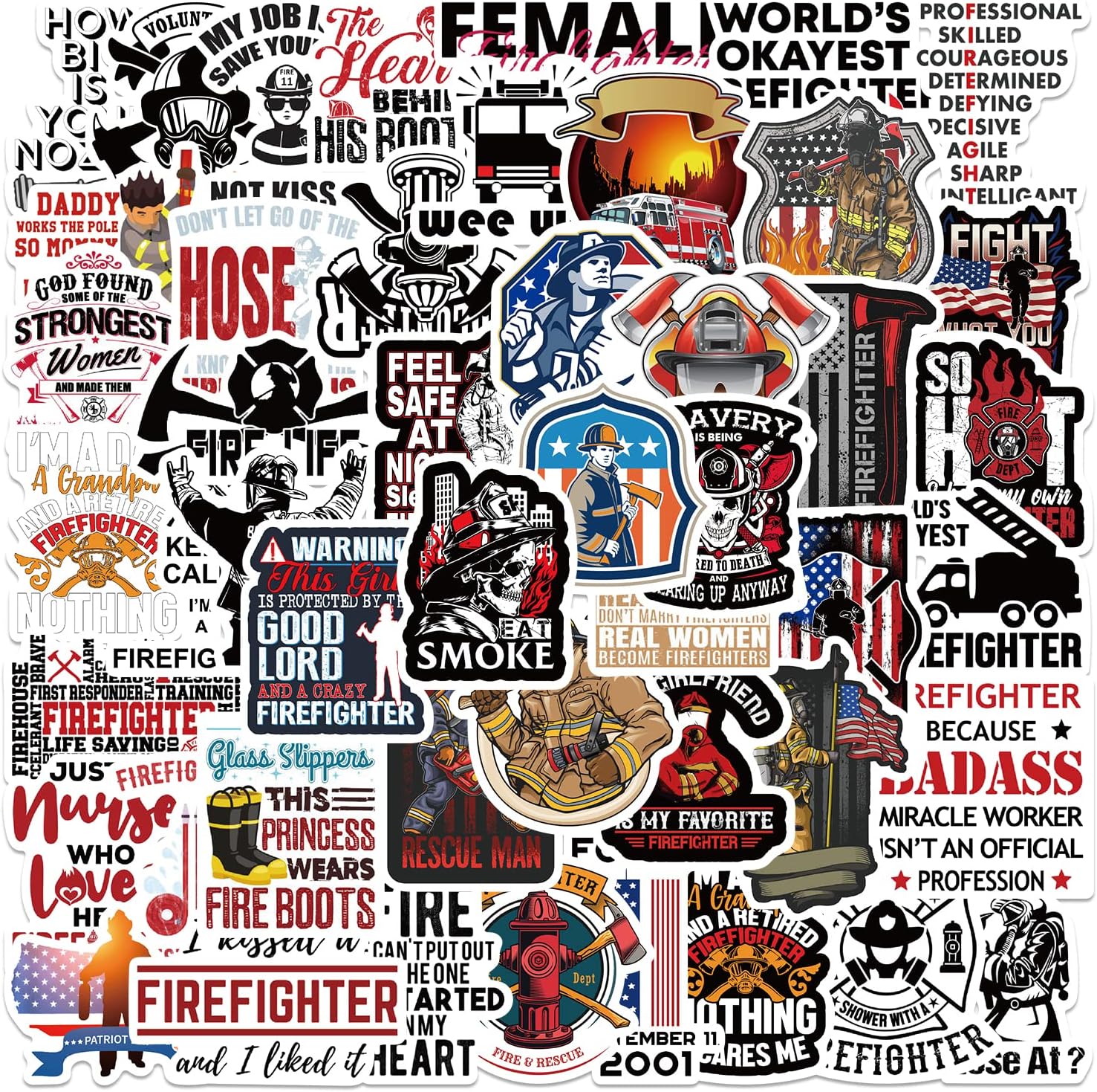 Amazon.com - EMT Firefighter Maltese Cross Shaped Sticker (First ...