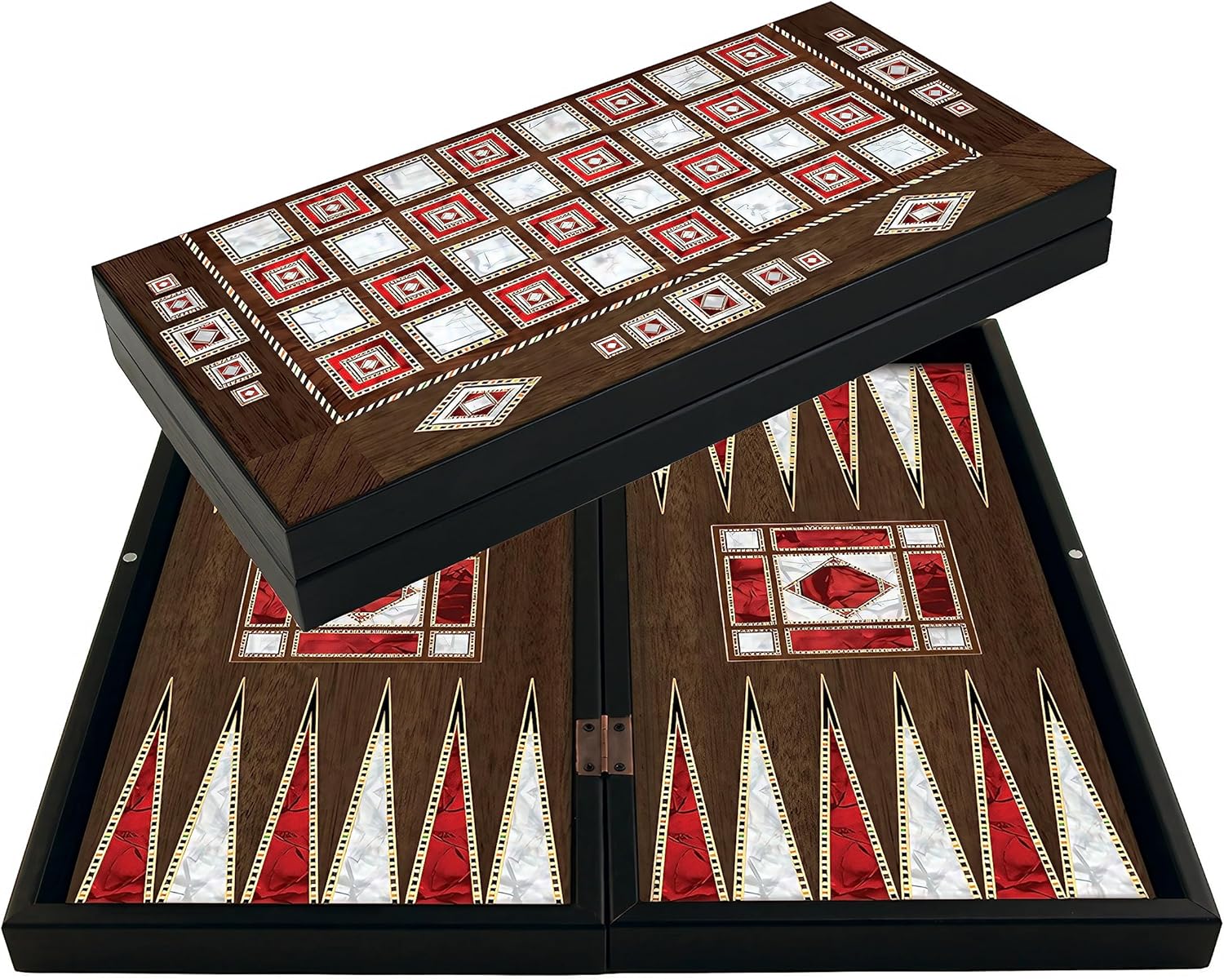 PrimoGames Deluxe Wooden Backgammon Set Cairo XXL - 50x48 cm ...