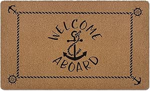 Amazon.com: XLDLIOO Boat Nautical Door Mat, Nautical Rugs, Welcome ...