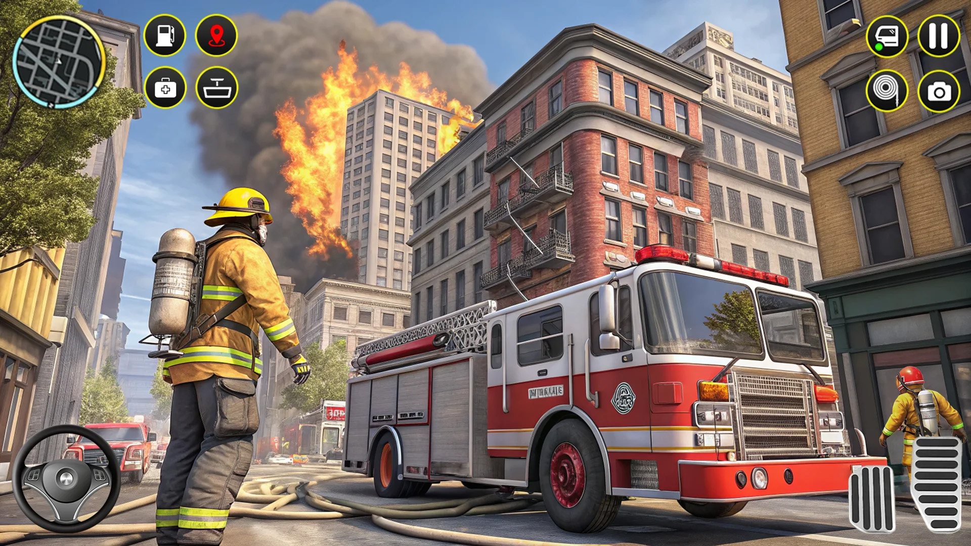 Firefighter Truck Driving Simulator Games: Emergency Rescue Ambulance ...