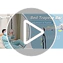 Amazon.com: KAAMOS Bed Trapeze Bar for Elderly Bed Pull Up Lift Assist ...