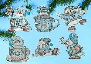 Amazon.com: Design Works Crafts Counted Cross Stitch Ornament Kit, Multi