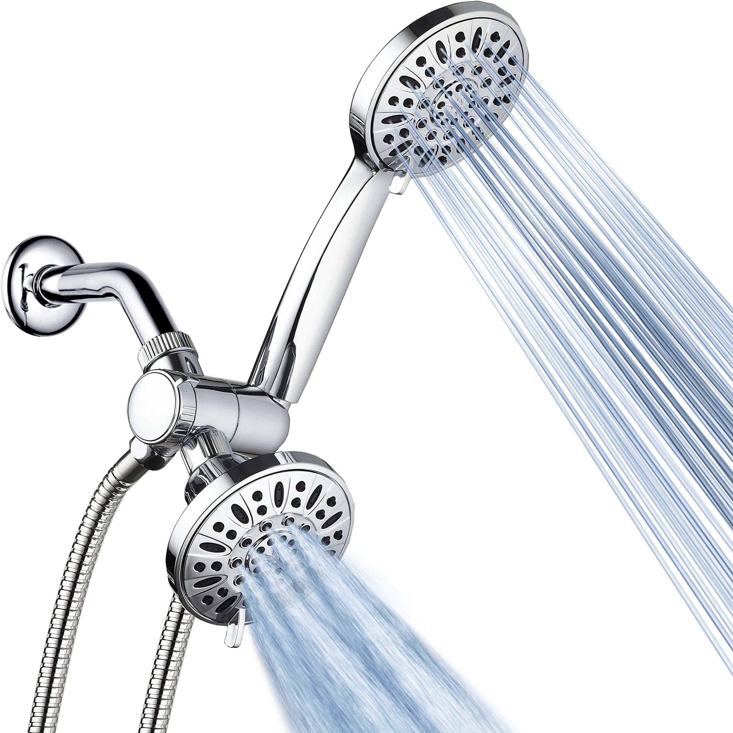 Hydroluxe 24-setting 3-way Shower Combo, Chrome, Single - Amazon.com