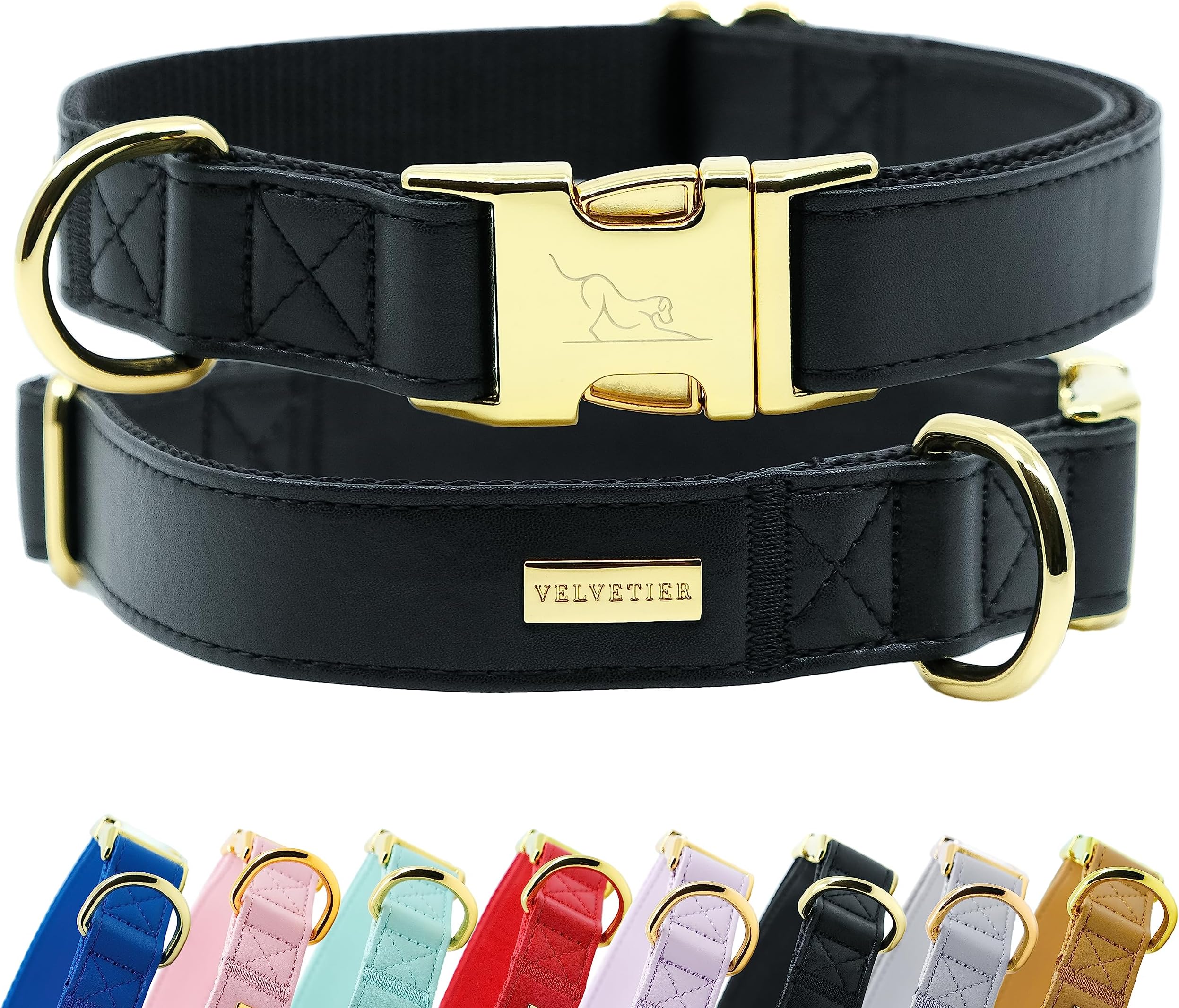 TagME Personalisierte Hundehalsbänder aus Leder mit Eingraviertem Namen ...