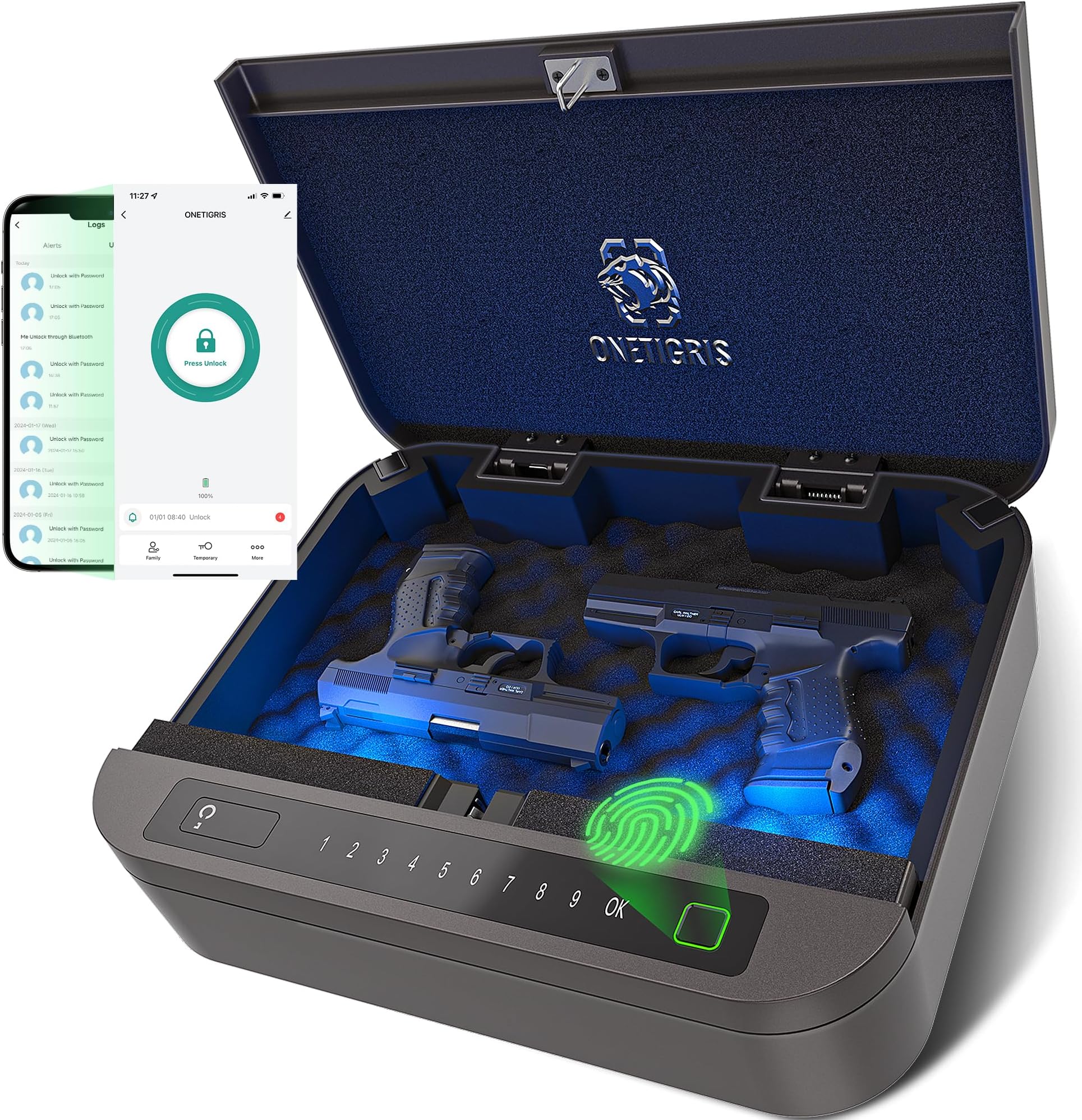 Amazon.com: Kwick Strike Vehicle Gun Storage with Security Cable ...