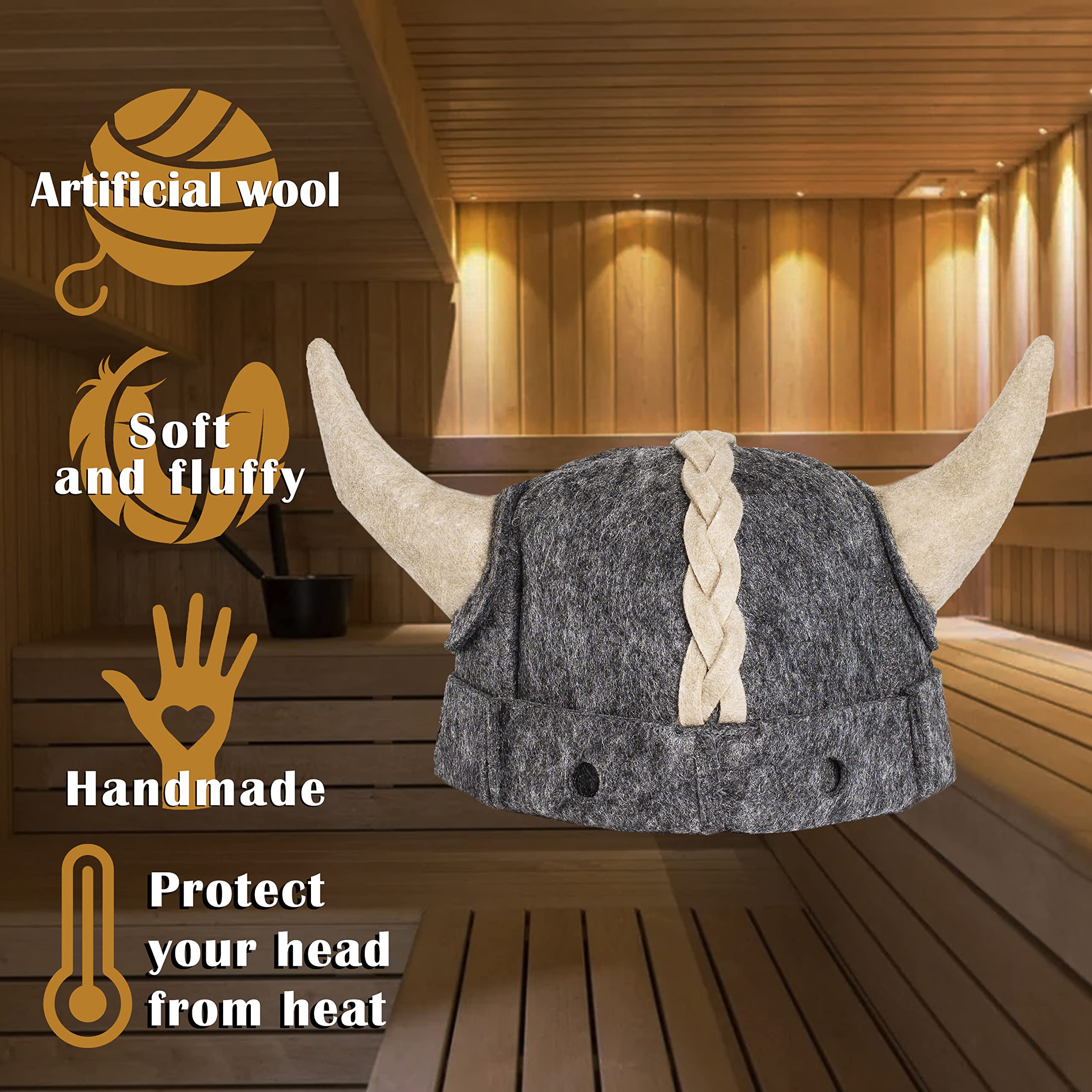 Snapklik.com : Sauna Hat Viking Russian Banya Hat For Men - Hats Sauna ...