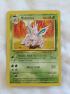 Pokemon - Nidorino (37/102) - Base Set : Amazon.co.uk: Toys & Games