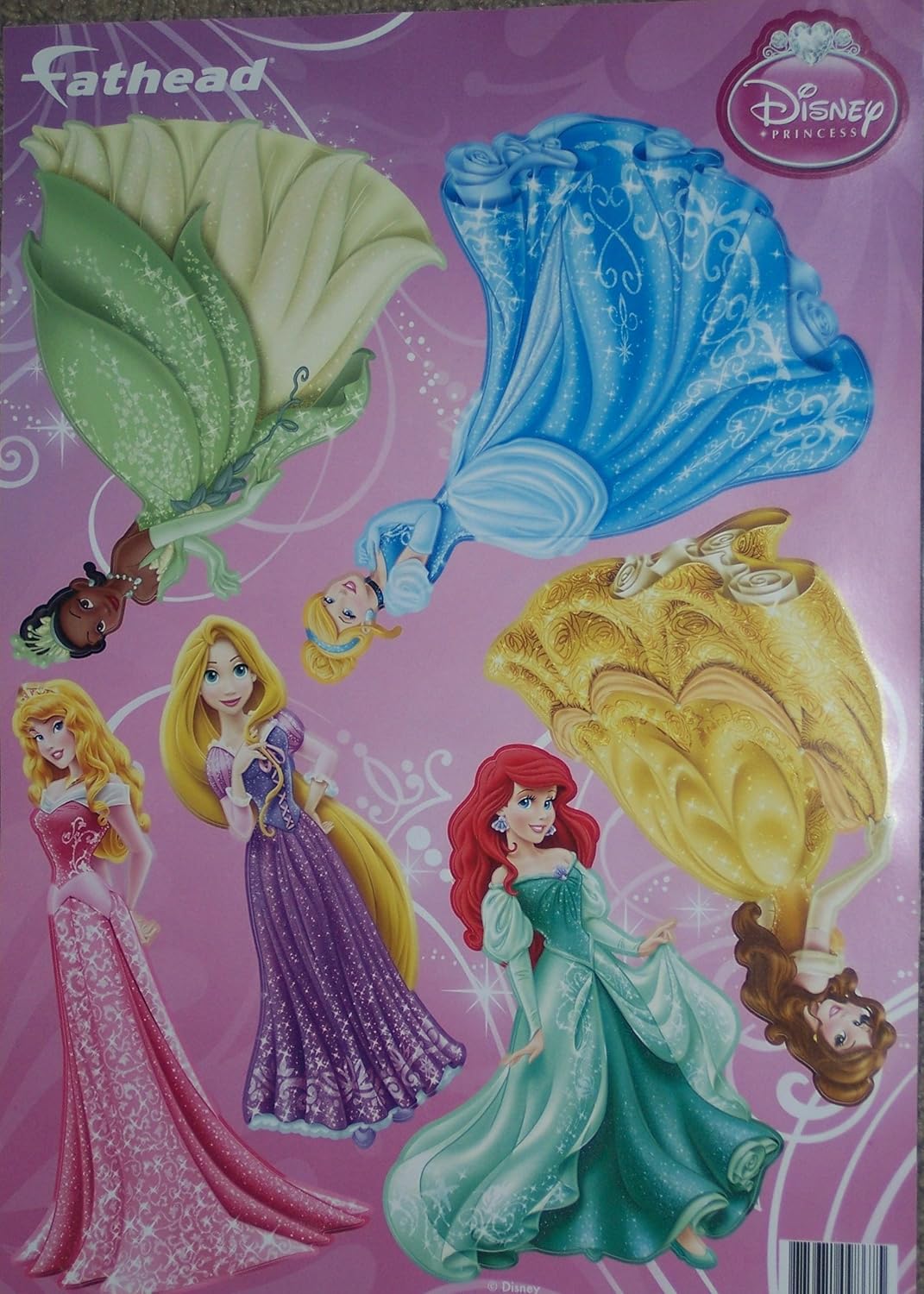 Disney Princess FATHEAD Set of 6 Princesses Official Vinyl Wall ...