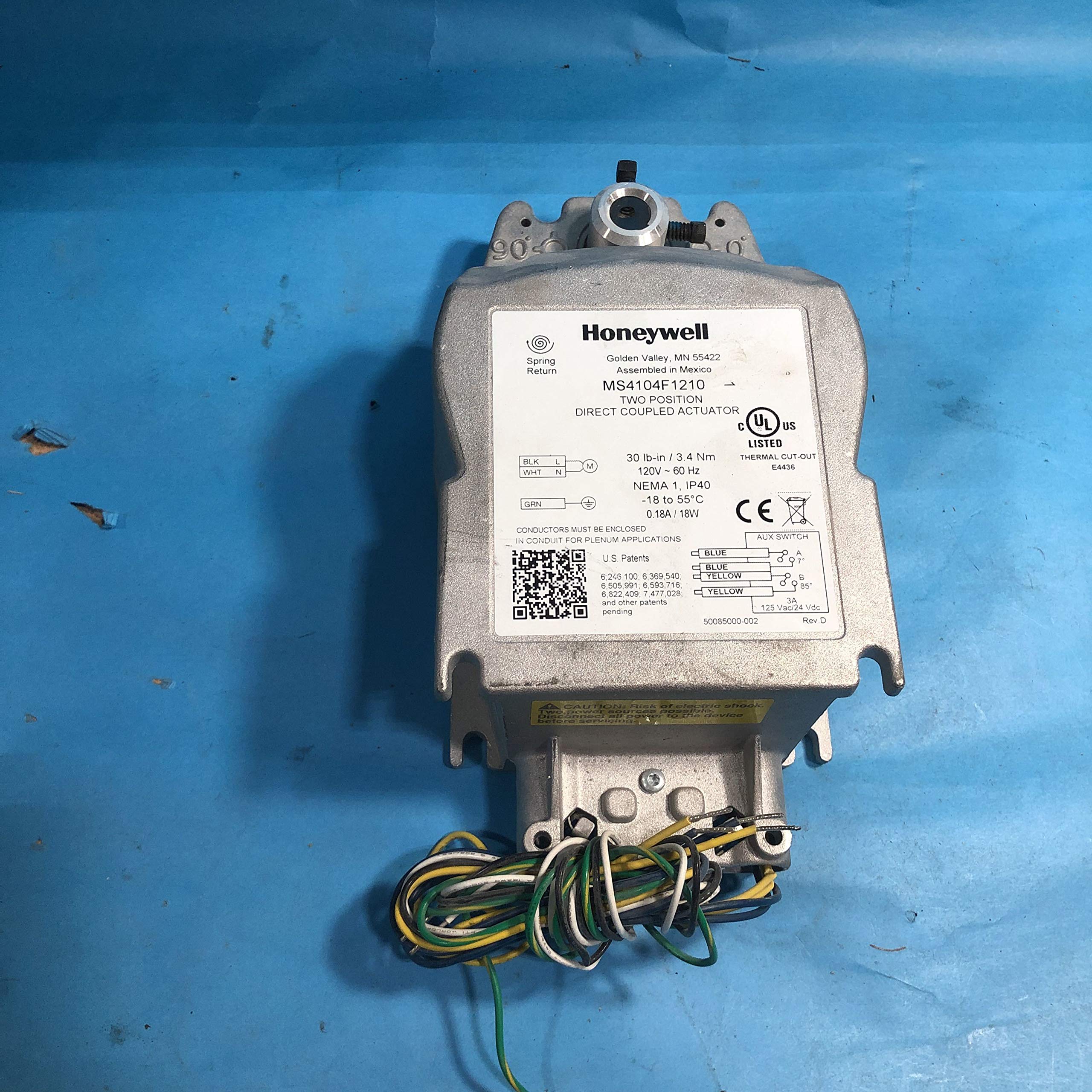 Honeywell, Inc. MS4104F1210 120vFireSmoke30#2posSR 2sw Act: Amazon.com ...