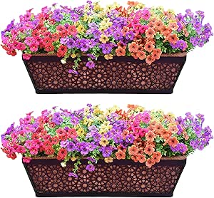 Amazon.com : XXFBJNMD 2 Pack 24 Inch Window Boxes Planters with Coco ...