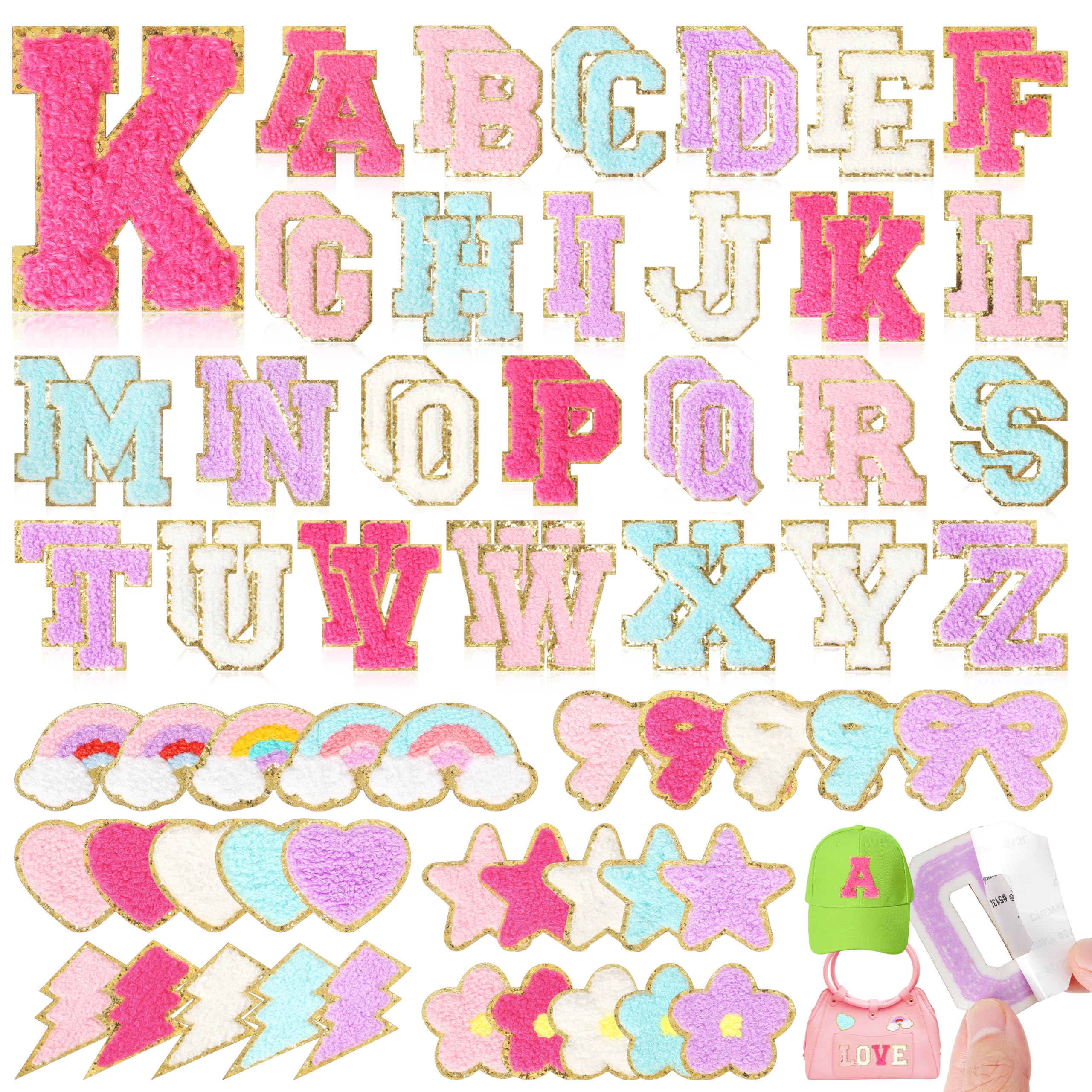 Self Adhesive Varsity Letter Patches Backpack Clothing DIY Fjgyjt 104 ...
