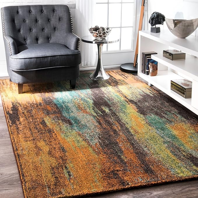 Amazon.com: nuLOOM Norene Abstract Area Rug, 5' 3" x 7' 7", Multi ...