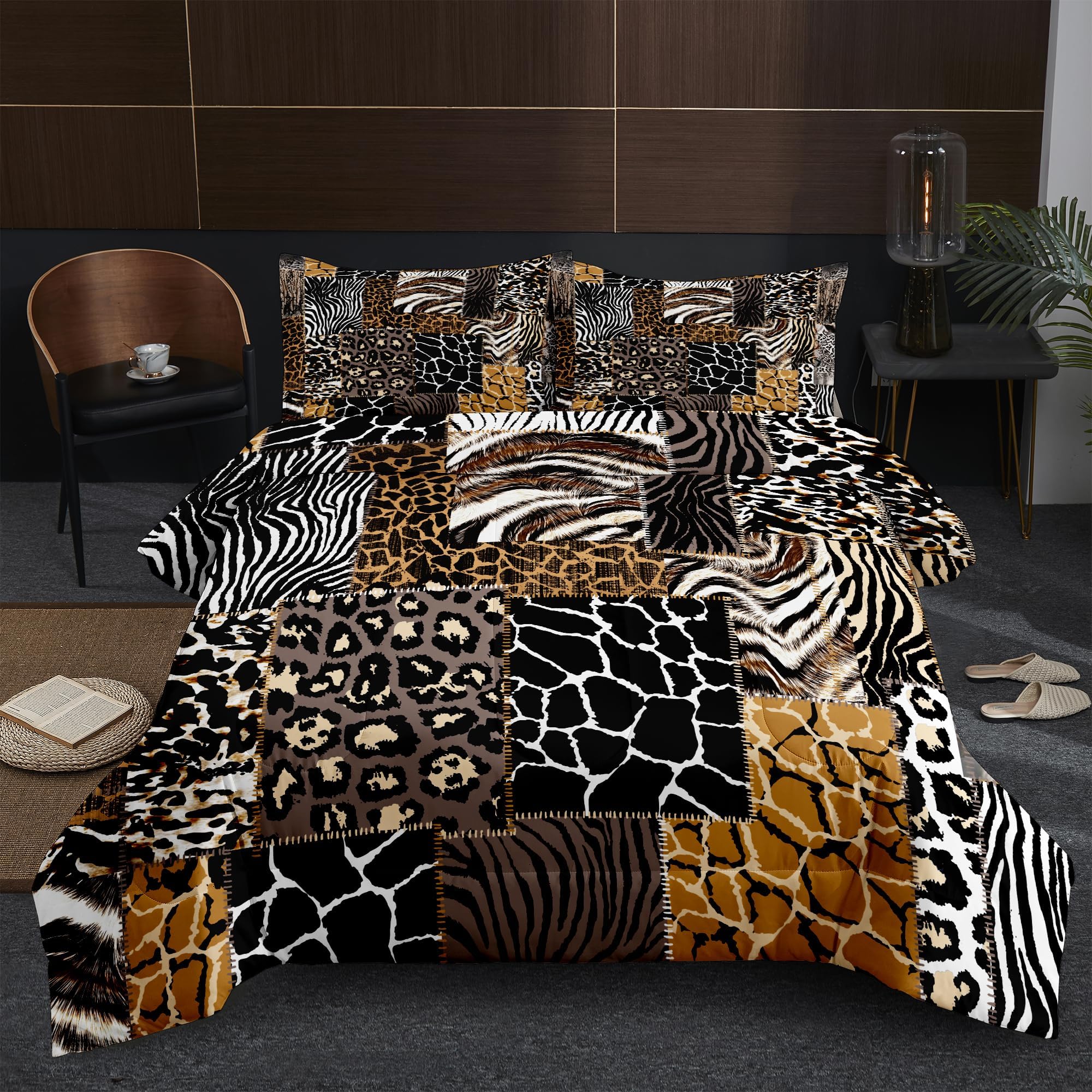Amazon.com: Grand Linen 7 Piece (California) Cal King Safari Comforter ...