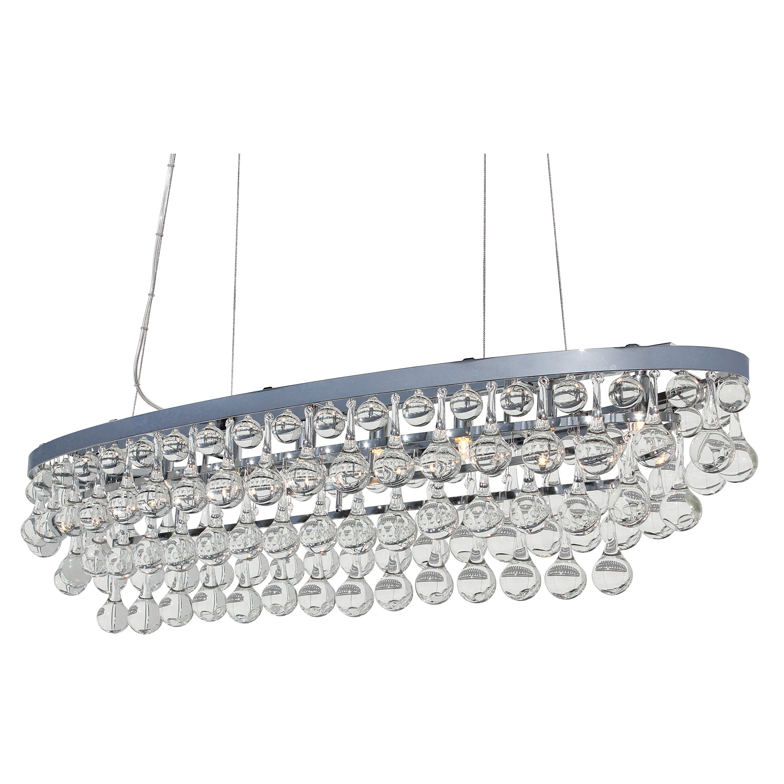 Celeste Crystal Chandelier Oval