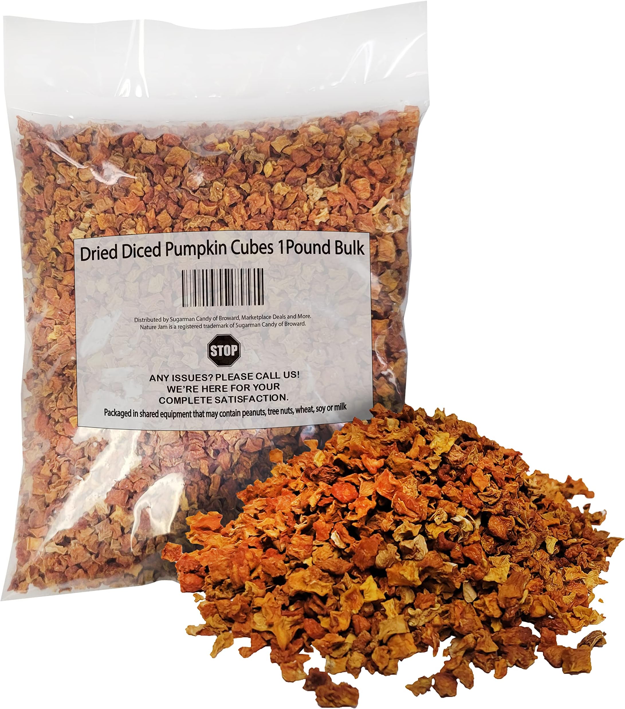 Amazon.com: Dried Diced Pumpkin Cubes 1 Pound Bulk-For Soups And ...