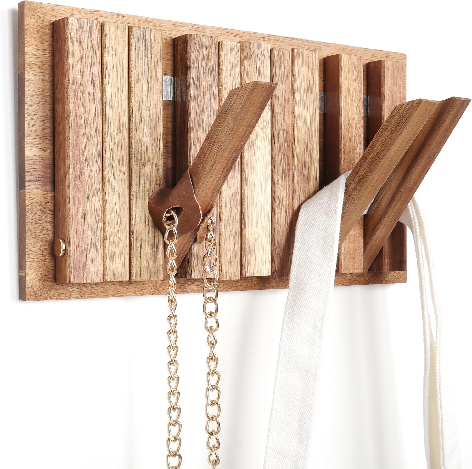 Amazon.com: KYIAANY Small Coat Rack for Apartment: 10.4Inch Wood Rustic ...