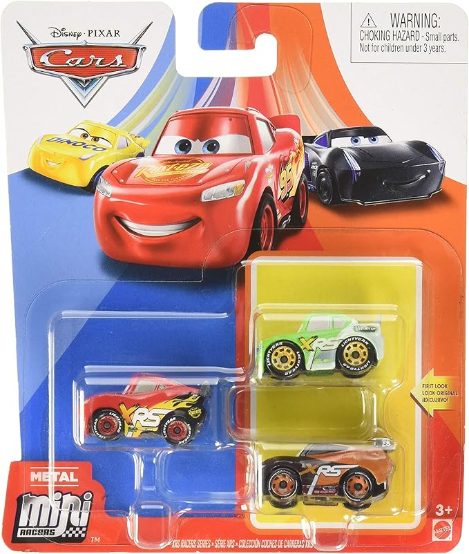 Amazon.com: Mattel Pixar Cars Mini Racers XRS Racers Brick Yardley Tim ...