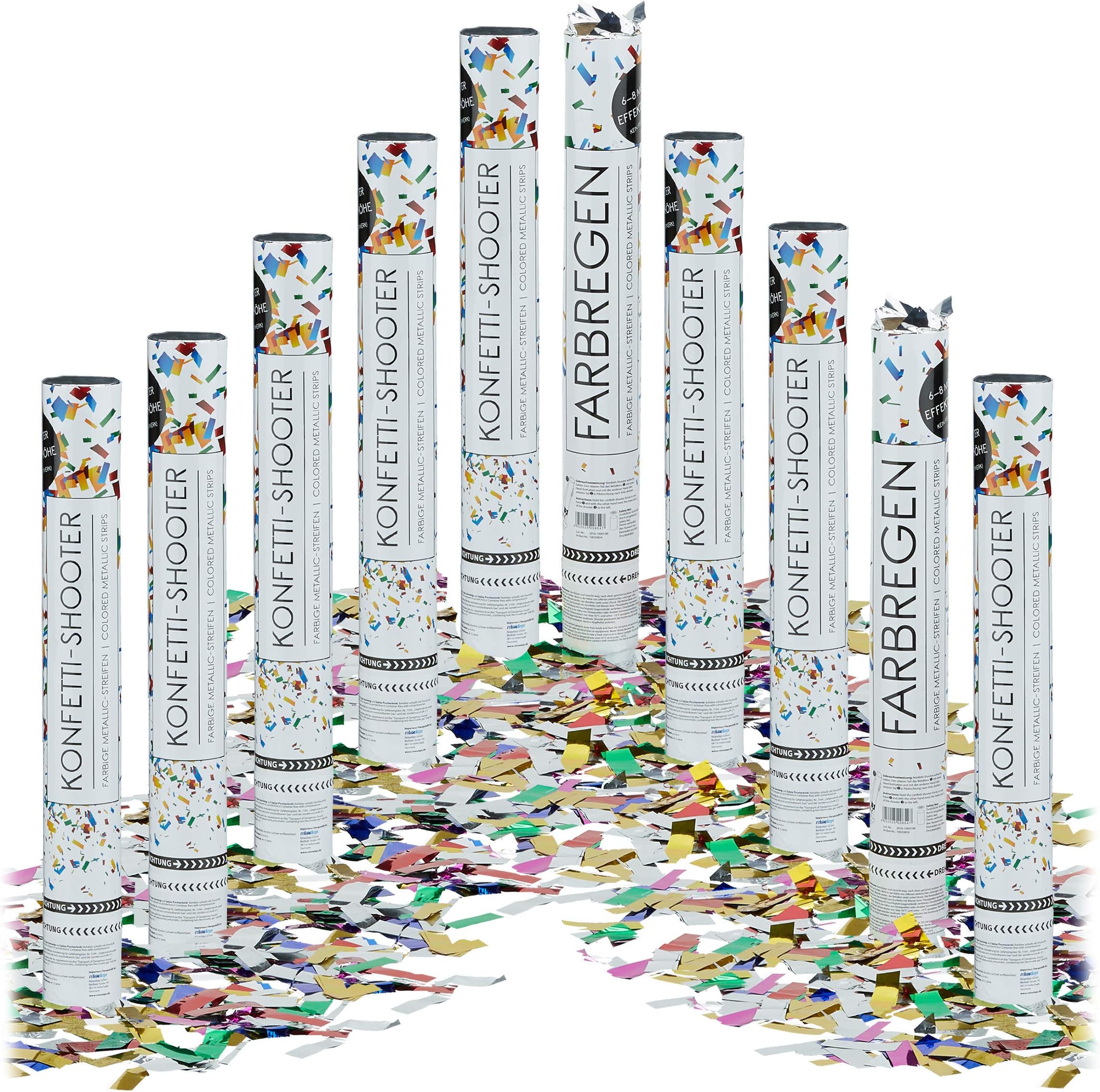 HENBRANDT Giant Confetti Cannon Party Shooter : Amazon.co.uk: Home ...