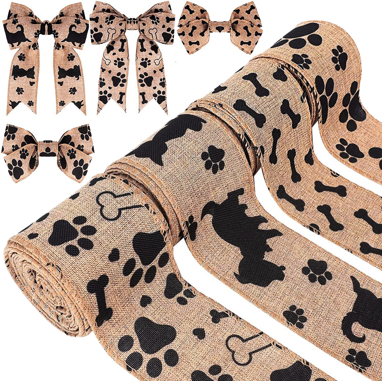 Dog Print Ribbon