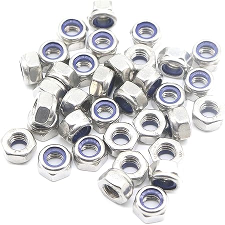 Amazon.com: uxcell Hex Nuts, M4x0.7mm Metric Coarse Thread Hexagon Nut, Stainless Steel 304 ...