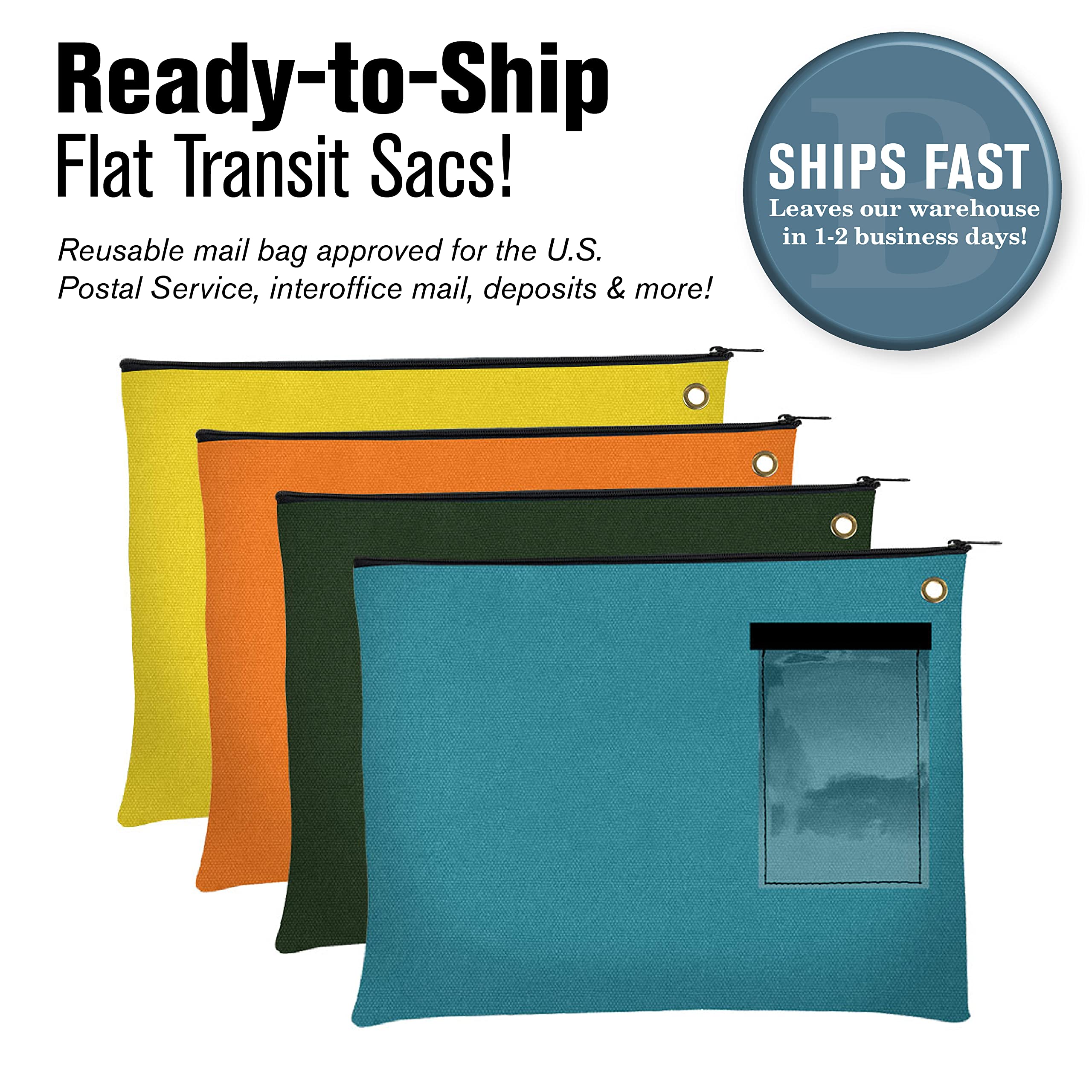 Inter Office Mail Bags Light Brown Kraft String/Button Interoffice