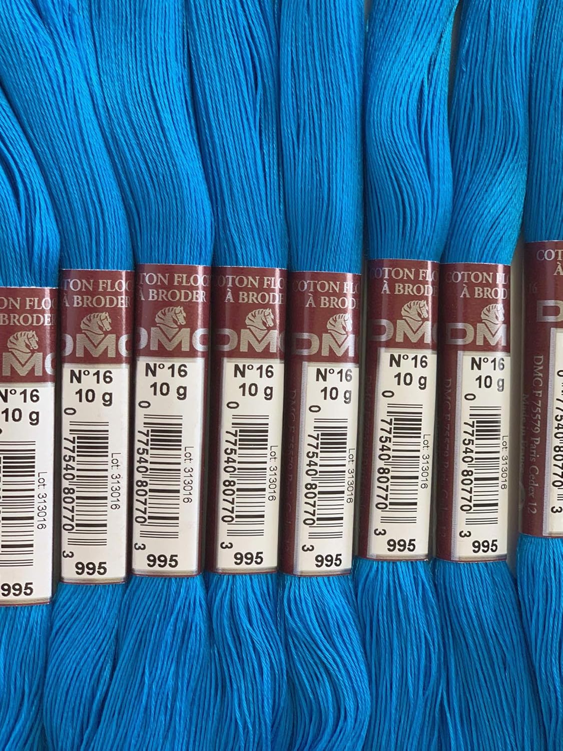 Amazon.com: FLOCHE-DMC Coton FLOCHE A BRODER-Color 995-DARK Turquoise ...