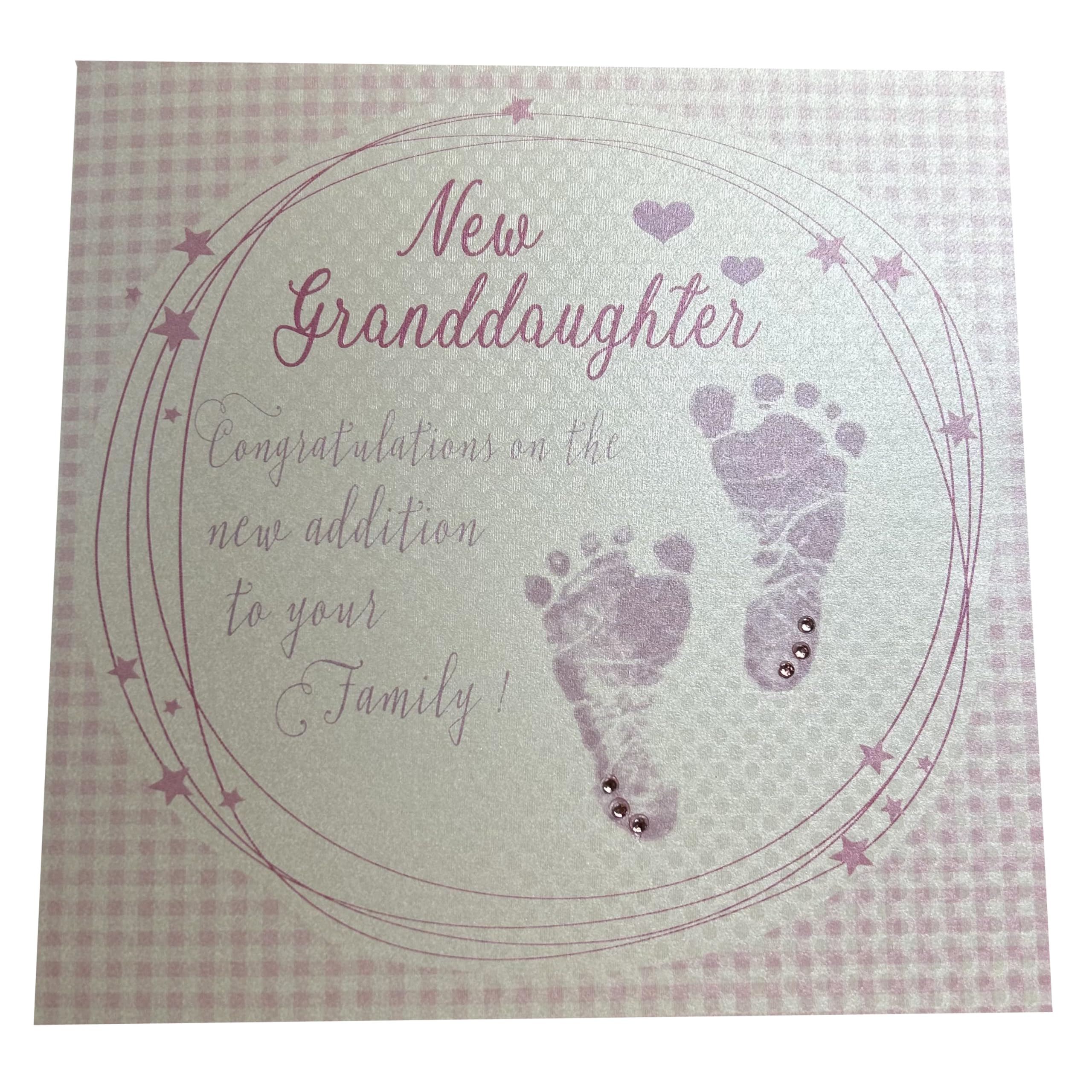 Congratulations On Your Granddaughter Darling Girl New Baby Card For