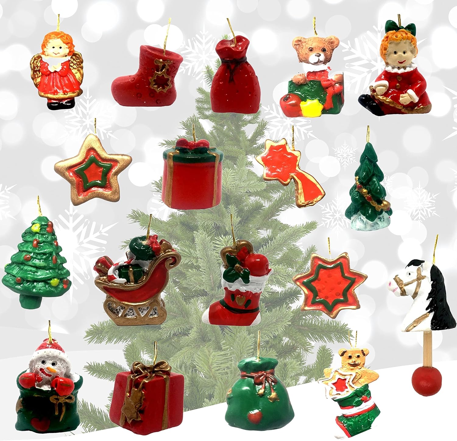 Amazon.com: BANBERRY DESIGNS Christmas Tree Ornaments for Tabletop ...