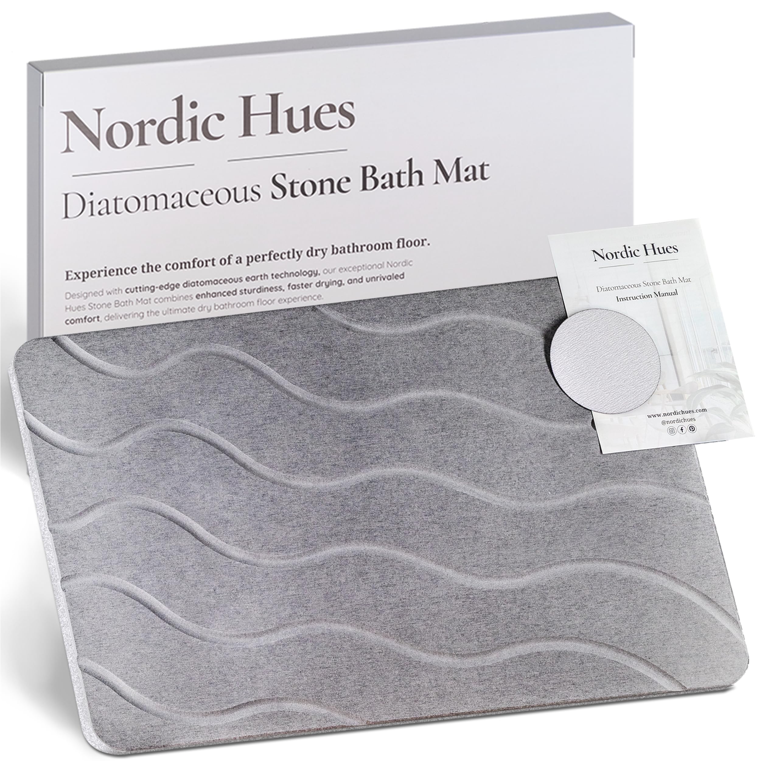 Amazon.com: Stone Bath Mat - Diatomaceous Earth Bath Mat Stone - Non ...