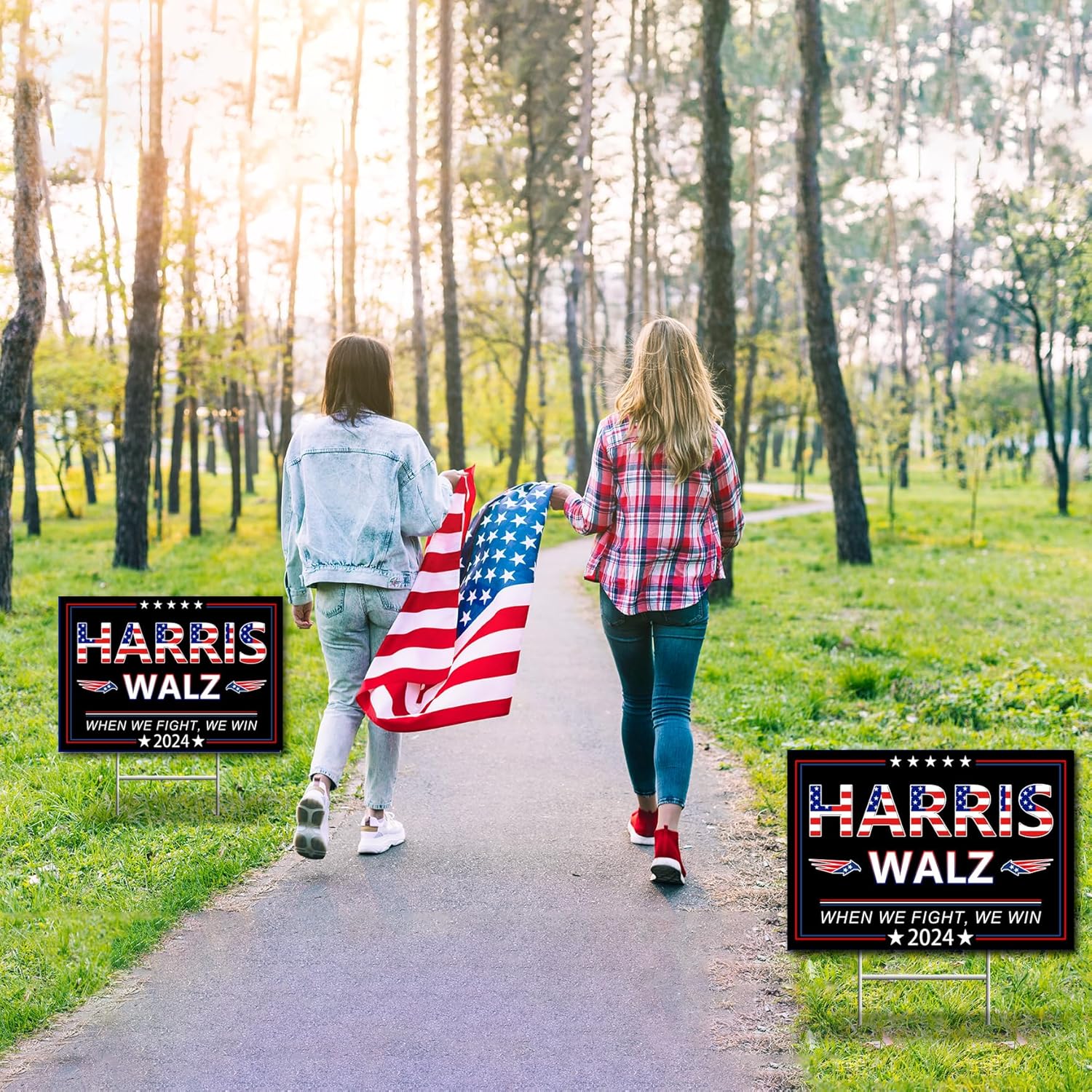 Harris Walz 2024 Yard Sign,24x18In Kamala Harris Tim Walz sold by ...