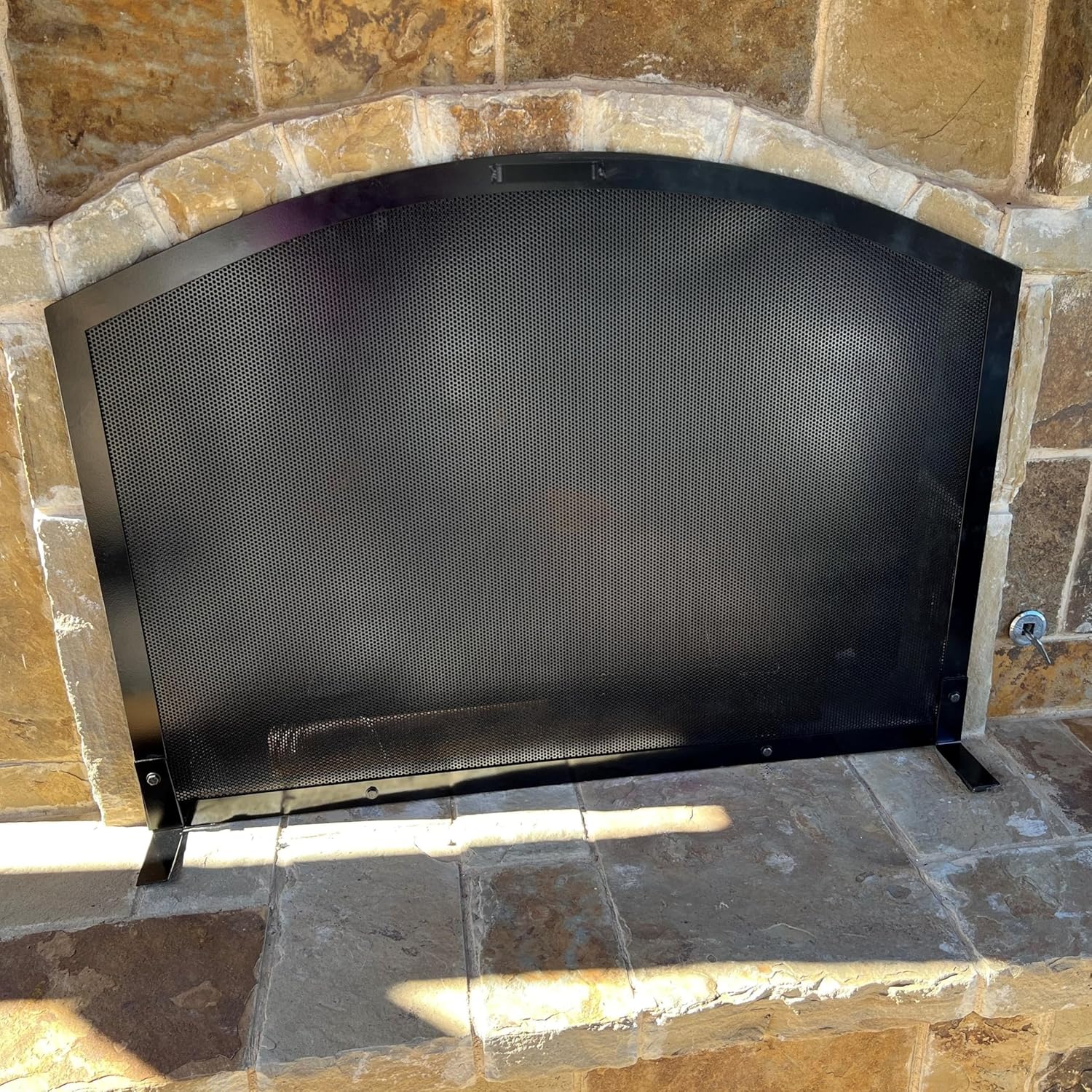 Amazon.com: Made to Measure Arched Fireplace Screen, Simple Curved ...