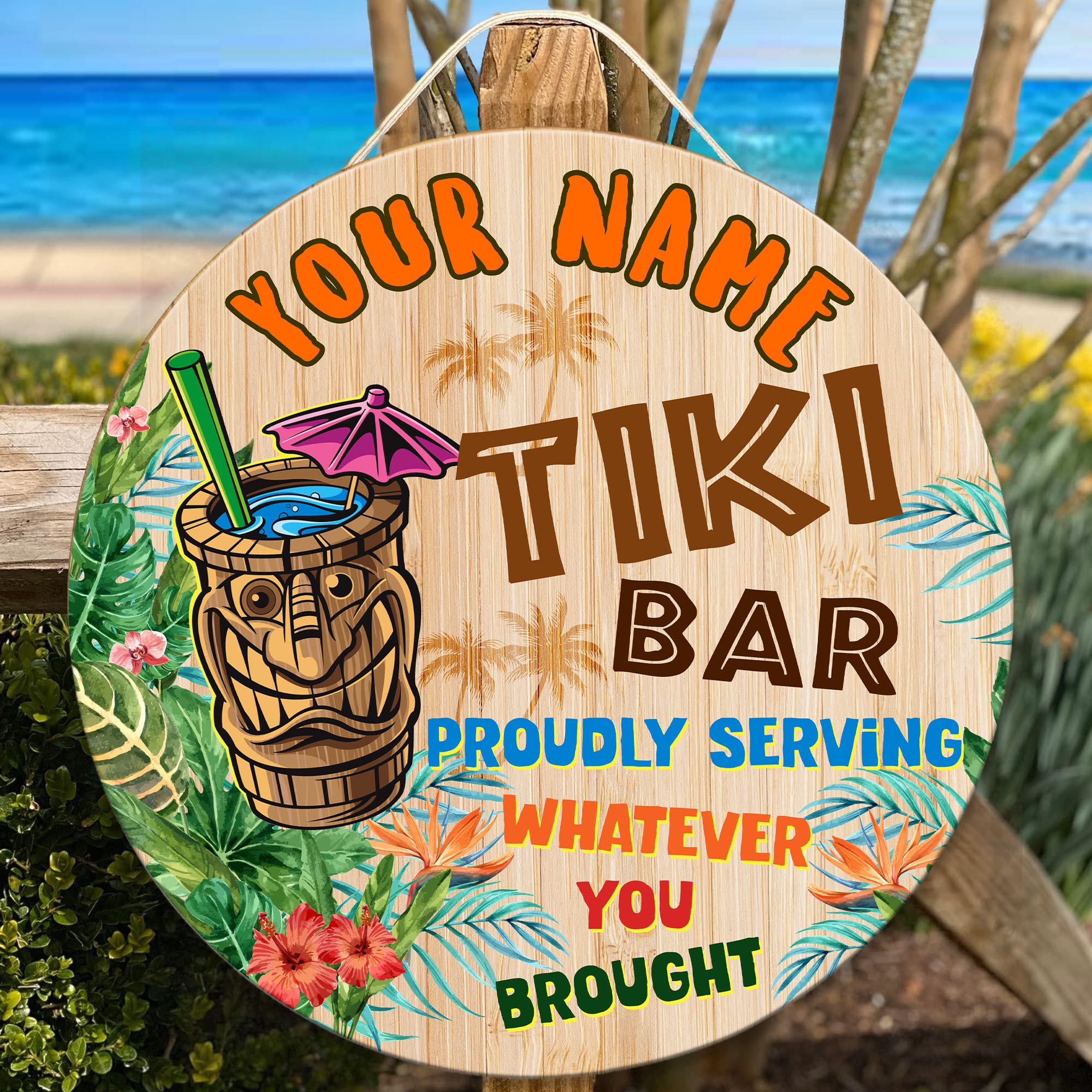 Beach Tiki Bars Signs Tiki Bar Directional Arrow Metal Sign Lone