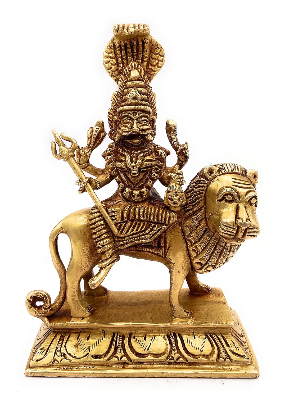 Buy Bhunes Brass Pratyangira Idols, Narasimhi Statue, Pratyanigara ...