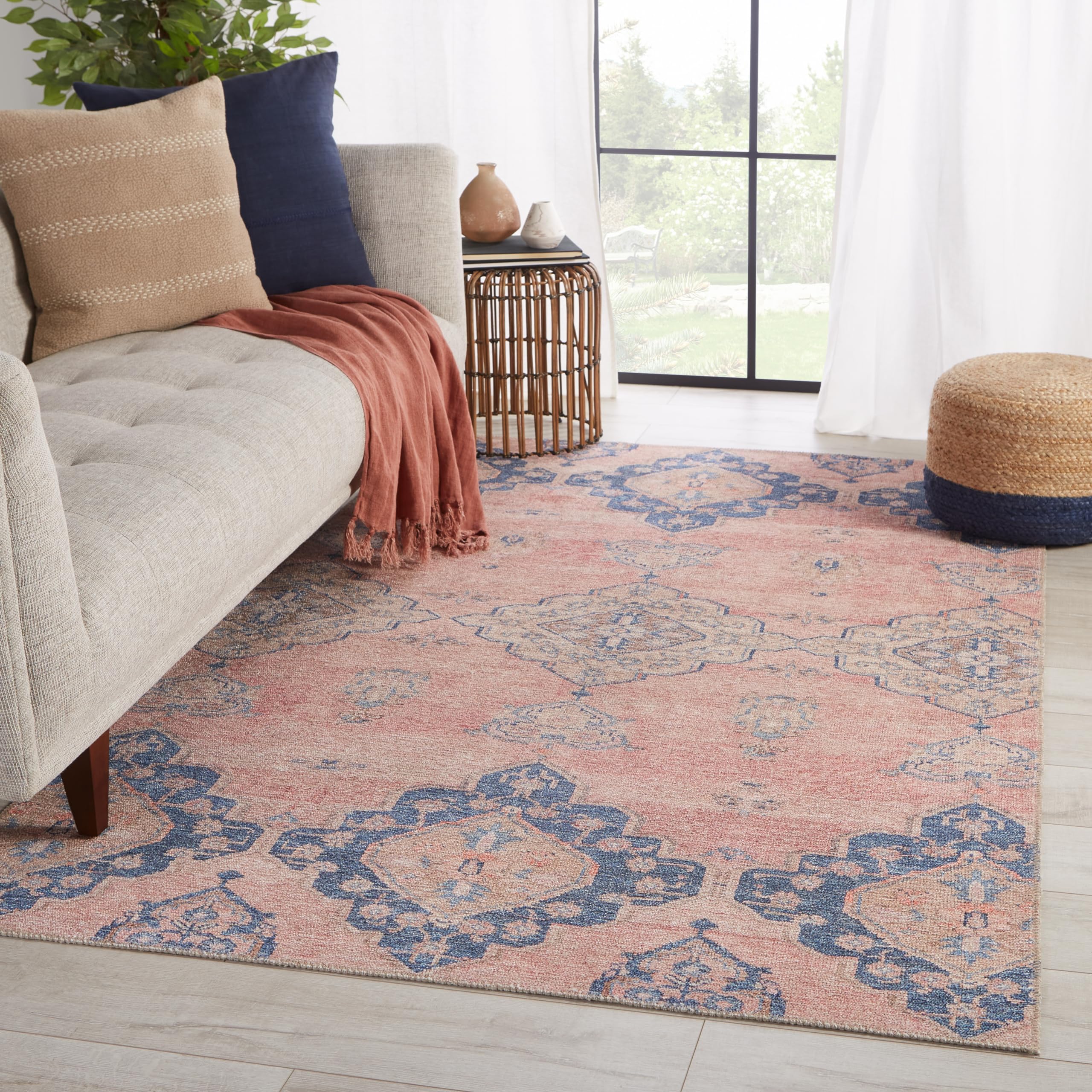 Amazon.com: Jaipur Living Machine Washable 6x9 Area Rug, Farmhouse ...