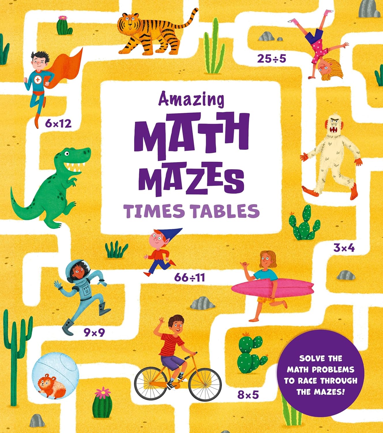 Amazing Math Mazes: Times Tables: Solve the Math Problems to Race ...