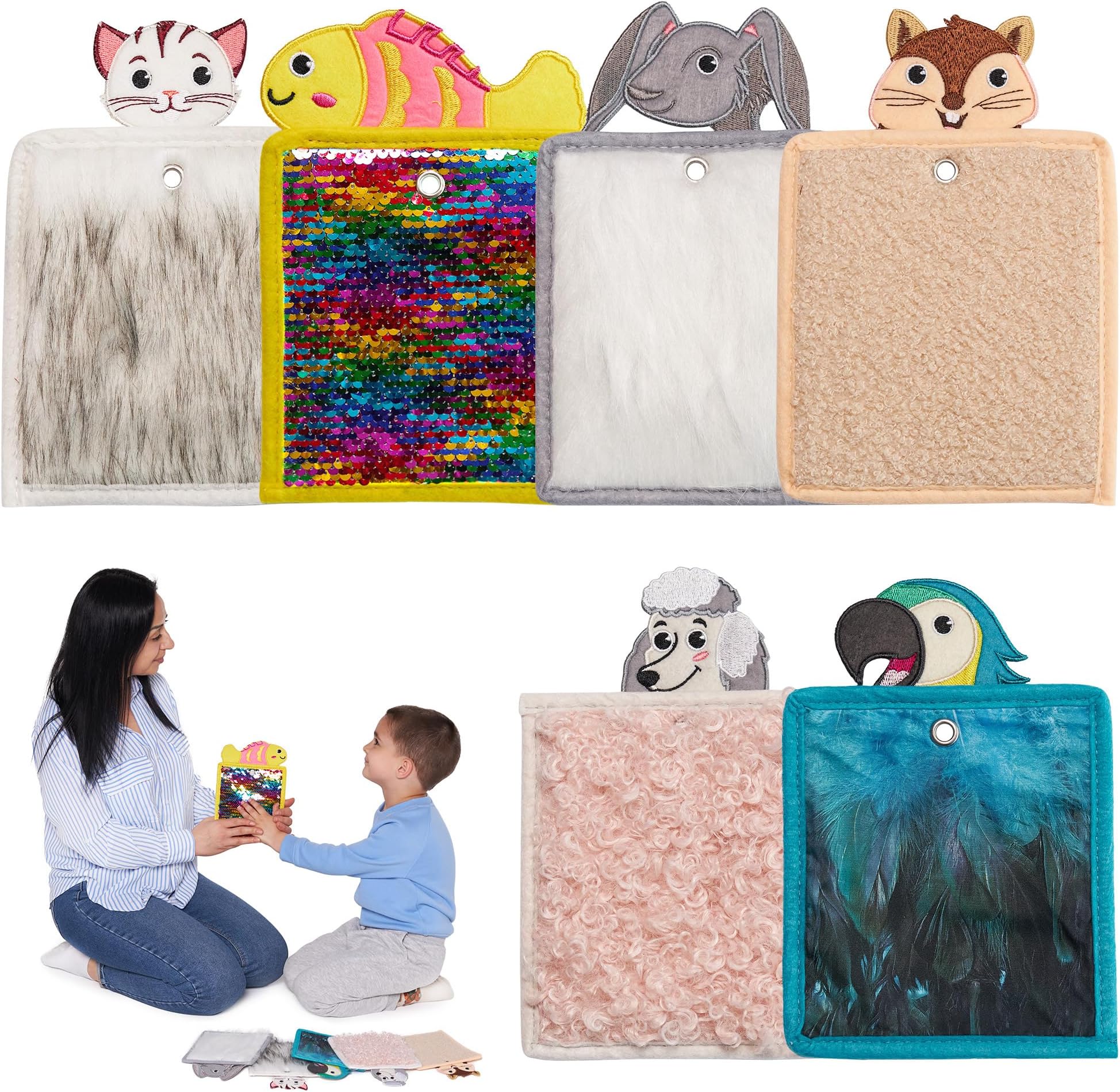 Amazon.com: (Set of 10) Sensory Baby Play Mats for Autistic Children ...