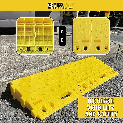 Snapklik.com : MAXXHAUL 50707 Portable Interlocking Plastic Curb ...