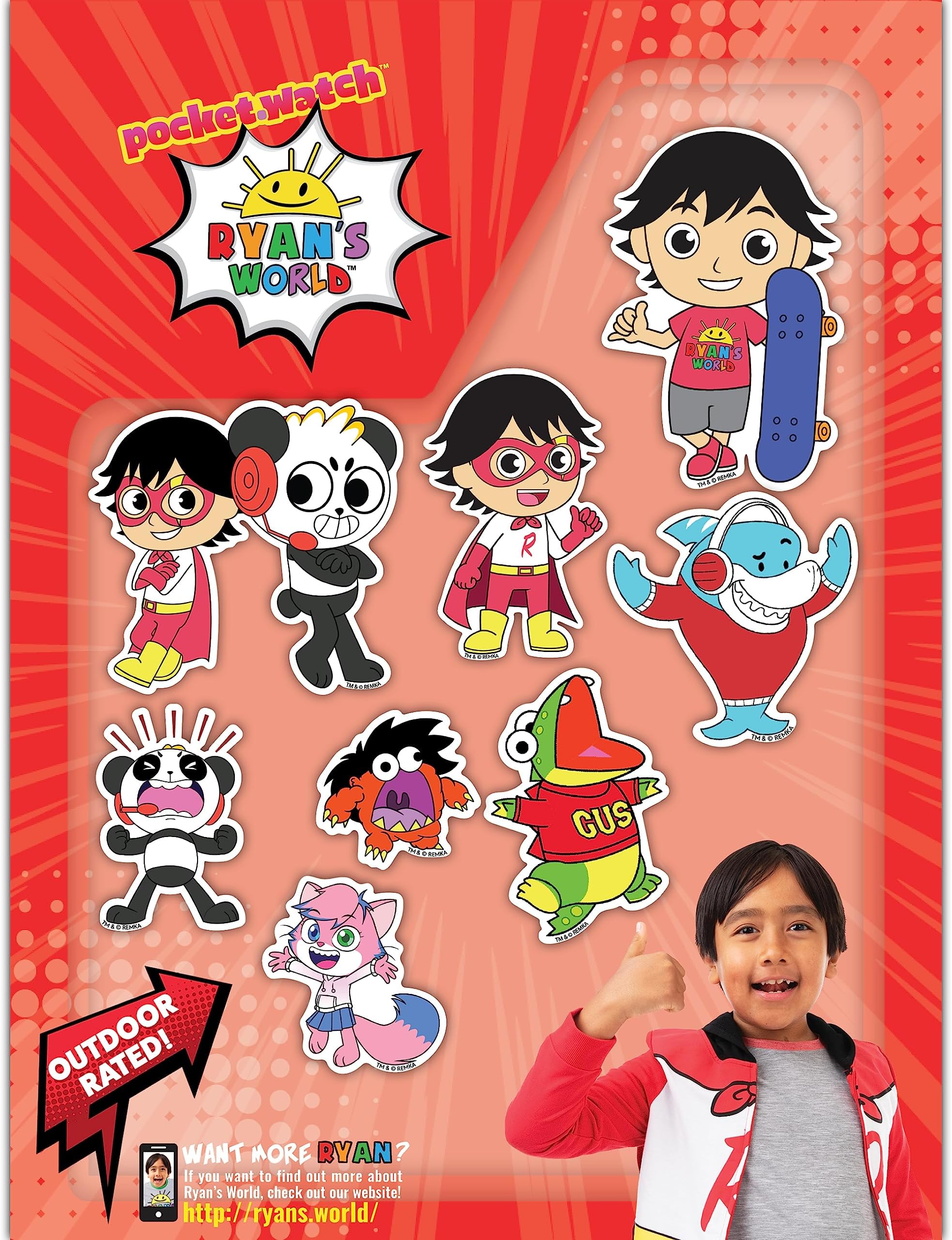 Amazon.com: Ryan's World Vinyl Decals - Ryan Big Gil and Moe The ...